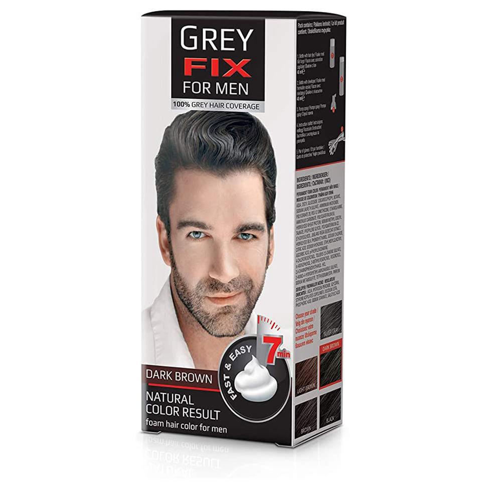 Swiss.lk - AROMA Hair Dye Greyfix for Men, Dark Brown