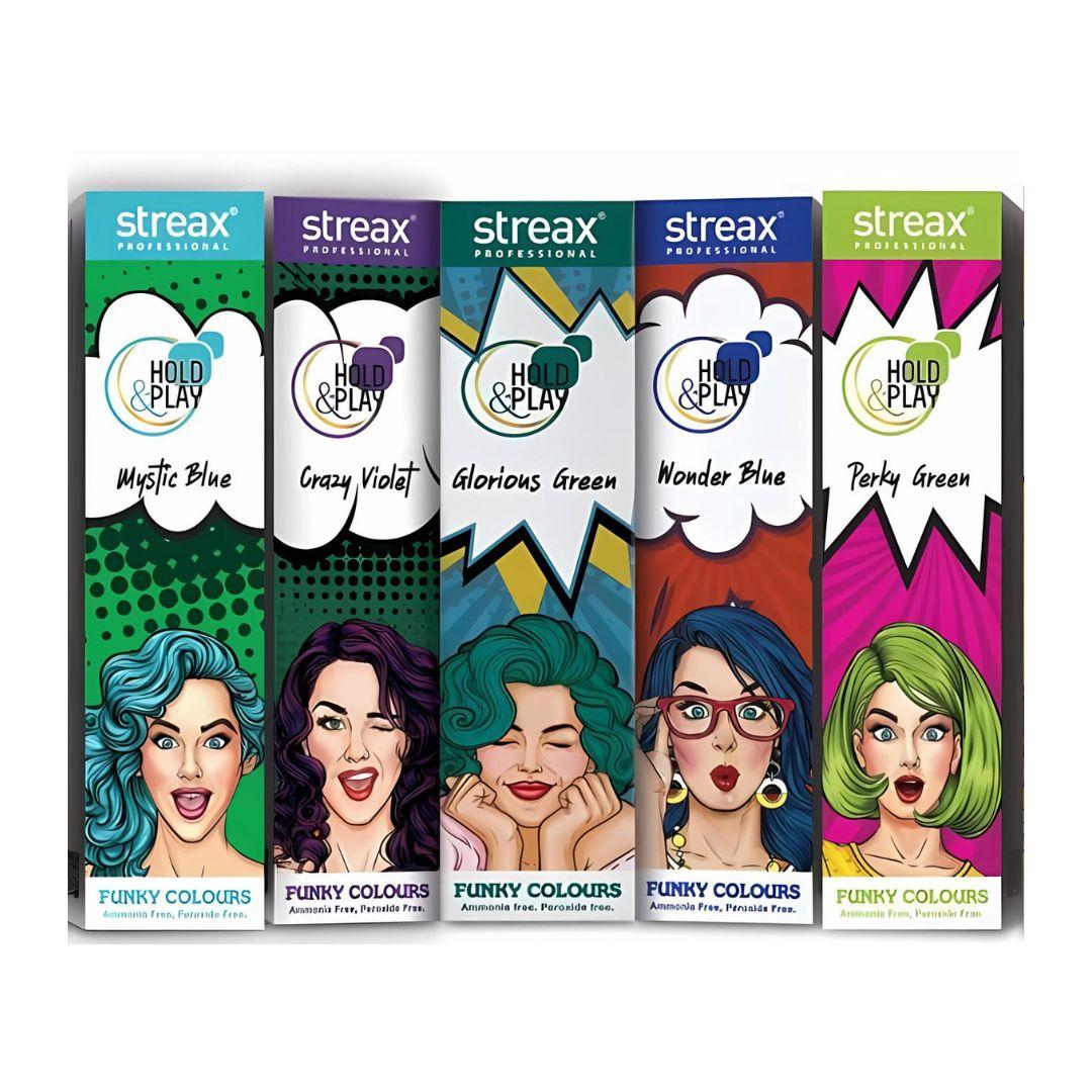 Swiss.lk - Streax Hold And Play Hair Color 100g-Streax Hold and play:Crazy Violet
